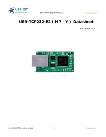 USR IOT USR TCP232 E2 Ethernet Module Datasheet Manualzz