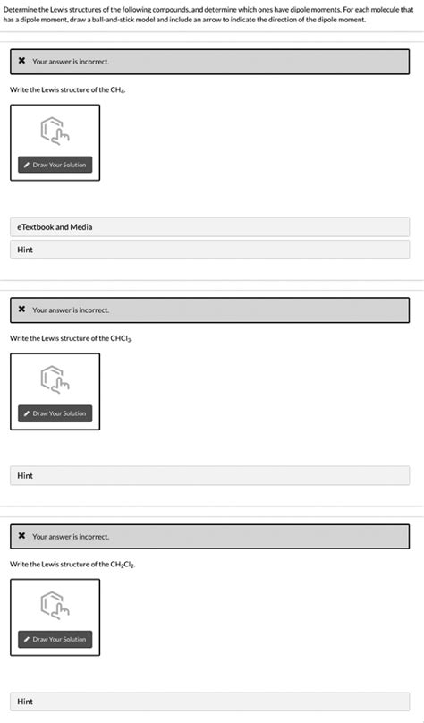 Determine The Lewis Structures Of The Following Compounds And Determine Which Ones Have Dipole