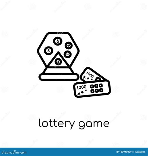 Lottery Game Icon From Arcade Collection Stock Vector Illustration Of Scratch Games 130948059