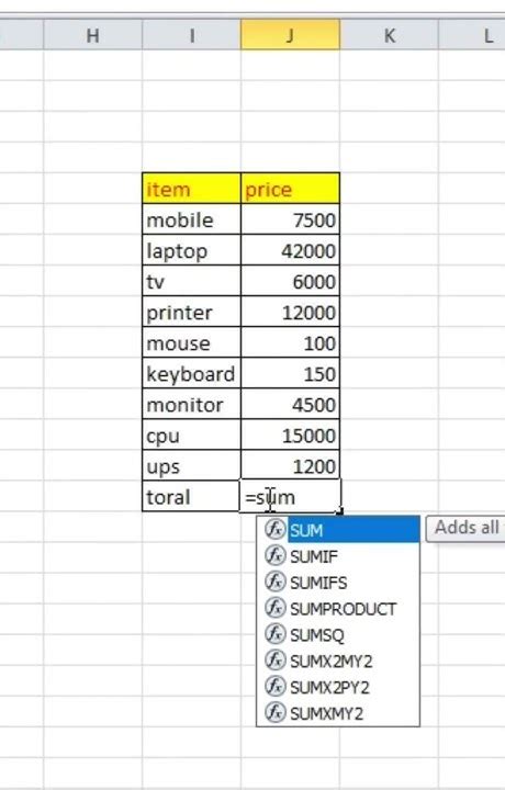 Autosum In Excel Shorts Excel Education Theeditlab7 Youtube