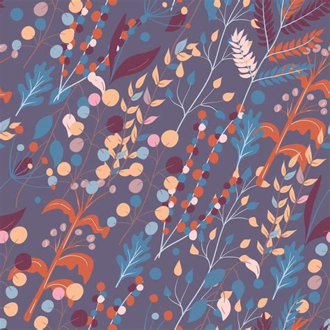 Premium Vector Seamless Geometric Pattern With Leaves