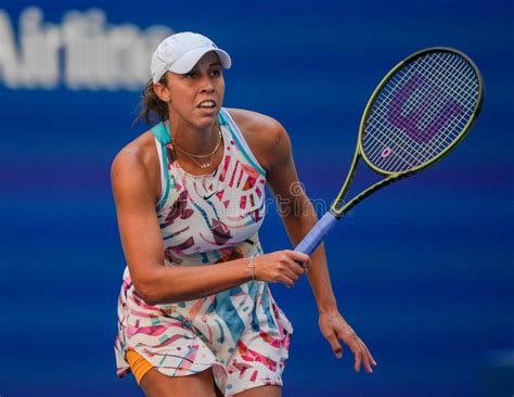 Madison Keys Of United States In Action During Her Second Round Match