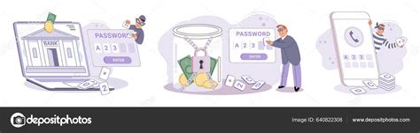 Hacker Activity Hacking Computer Phishing Account Steal Data Cyber Attack Vektor Av ©topvector