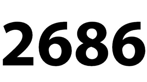 Zahl 2686