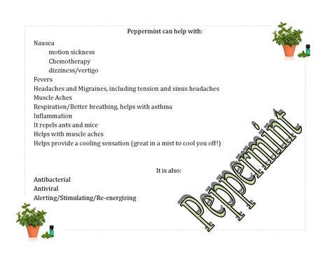 Benefits Of Peppermint Sinus Headache Sinusitis Muscle Aches