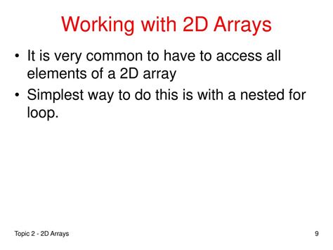 Topic Dimensional Arrays Ppt Download