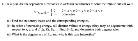 solved ≈36 pts use the separation of variables in