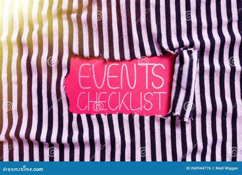 Conceptual Caption Events Checklist Business Showcase Invaluable Tool For Successfully Managing