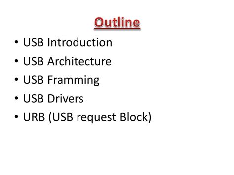 dr a sahu dept of comp sc and engg iit guwahati usb introduction usb