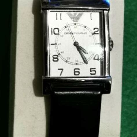 Emporio Armani AR-0211 Mens Tank Watch | WatchCharts Marketplace