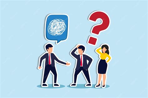 Premium Vector Ramble Confused Explanation Or Bad Communication Skill