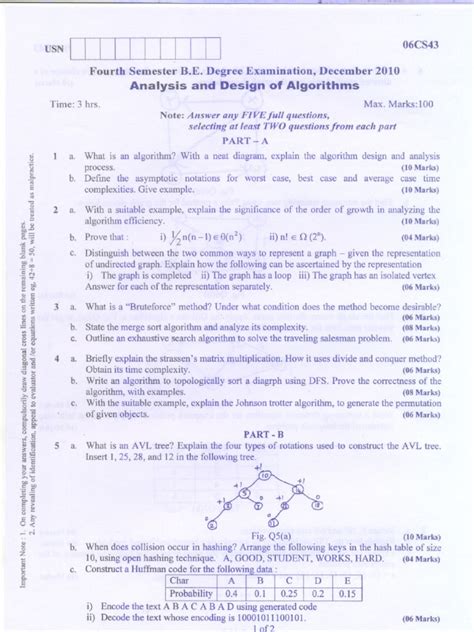 analysis and design of algorithm paper 2 pdf algorithms and data