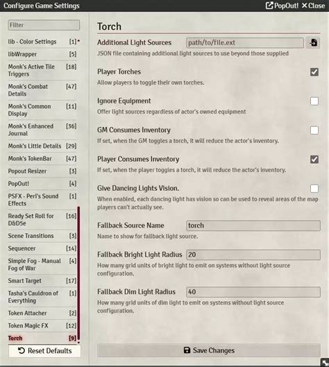 Lighting Up The Darkness A Look At The Torch Module For Foundry Vtt Gm Wintermute