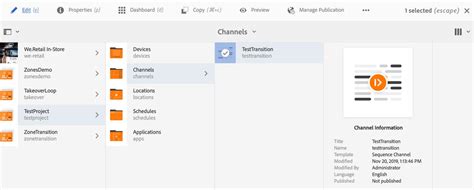 Applying Transitions Adobe Experience Manager