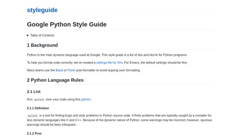 Google Python Style Guide Must Know Resources For Developers By Giessen Dev