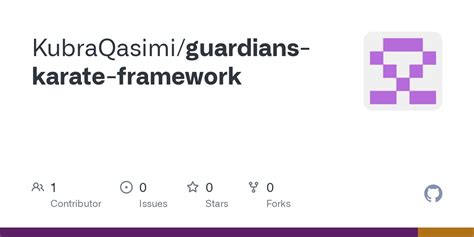 Github Kubraqasimiguardians Karate Framework