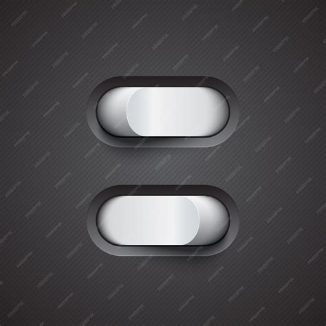 Premium Vector 3d White Toggle Switcher On And Off Modes Realistic Switcher Design Eps10