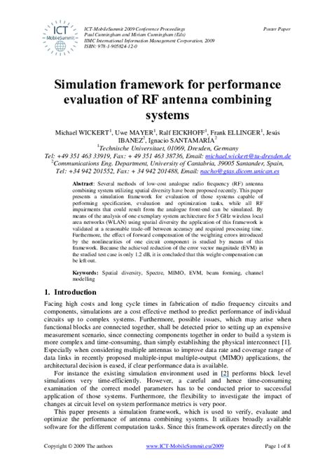 Pdf Simulation Framework For Performance Evaluation Of Broadband