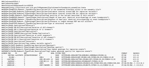 变异记录文件格式 vcf vcf格式 csdn博客