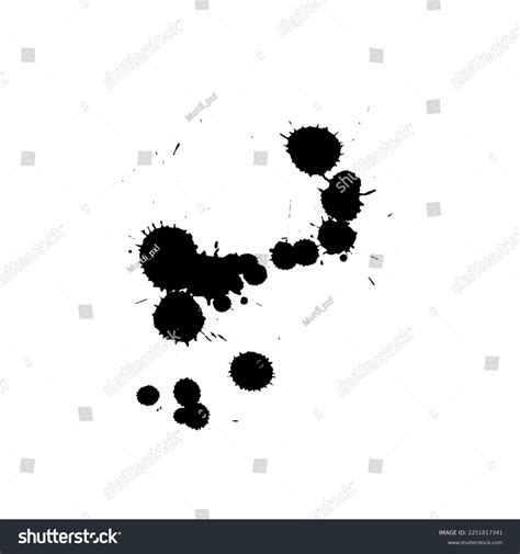 Blood Splatter Icon Illustrations Suitable Depicting Stock Vector