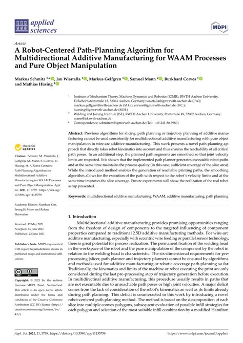 pdf a robot centered path planning algorithm for multidirectional