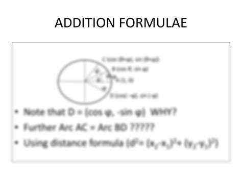 Solution Trigonometry Addition And Difference Identities Studypool