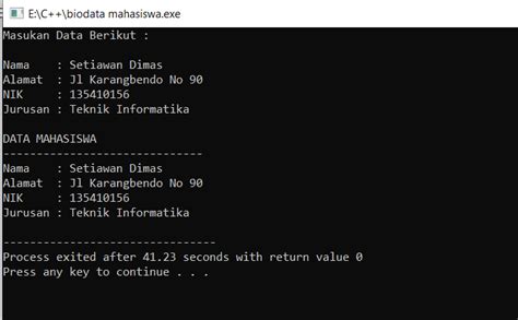 contoh program python biodata 52 koleksi gambar
