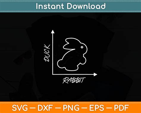 rabbit duck philosopher svg digital cutting file artprintfile