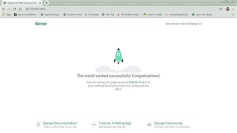 Creating The First Project In DJANGO With Python Tutorials Link