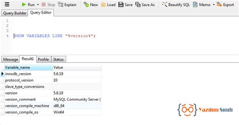 mysql surumunu ogrenme yazilimsinifi Yazılım Sınıfı