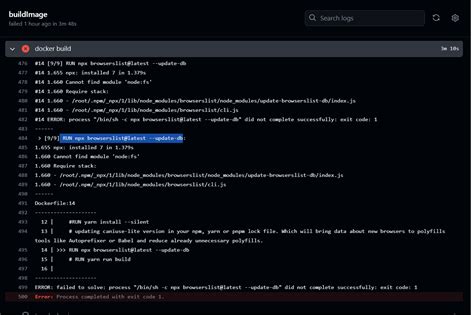 Javascript RUN Npx Browserslist Latest Update Db Letting Build