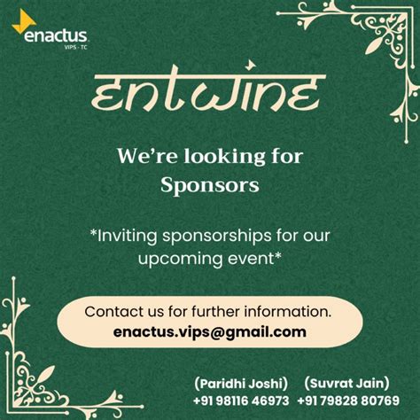 Collegefest Event Socialentrepreneurship Sponsorship Enactus Vips Tc