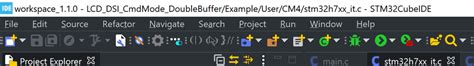 stm32cubeide missing blank tabs with hi res scree