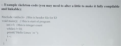 solved example skeleton code you may need to alter a