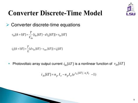 Ppt Discrete Time Modeling And Control Of Dc Dc Switching Converter For Solar Energy Systems