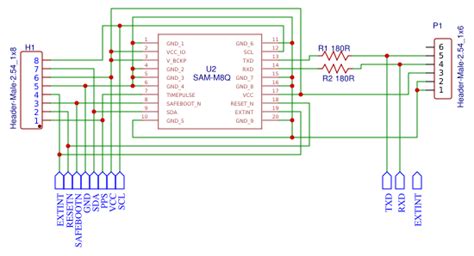 sparkfun sam m8q resources easyeda