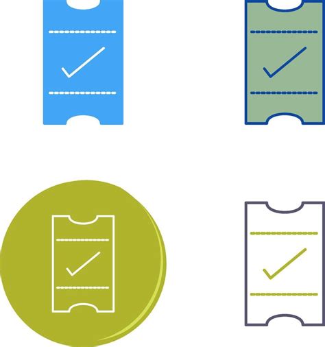 Passes Icon Design 44040452 Vector Art At Vecteezy