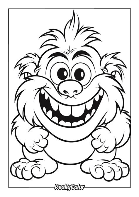 Free Printable Troll Coloring Pages