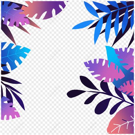 Hand Drawn Leaves Border Leaf Decoration Decorative Borders Colorful Leaves Leaves Clipart