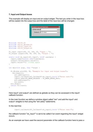 Fltk Tutorial PDF Programming Languages Computing