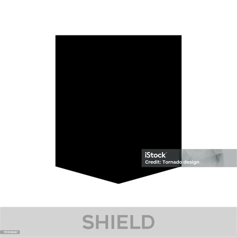 벡터 쉴드 아이콘입니다 헤럴드 방패 보안 블랙 라벨 기사 상 중세 왕실 빈티지 배지 격리 벡터 개념에 대한 스톡 벡터 아트 및 기타 이미지 Istock