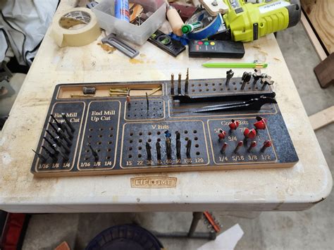 Custom Cnc Bit Holder Digital File For Vcarve Or Svg PLEASE READ DESCRIPTION Etsy