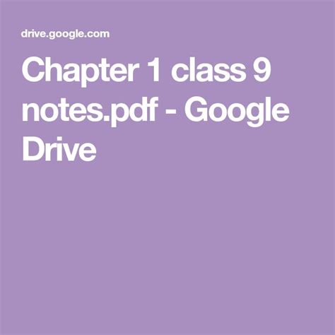 Chapter 1 Class 9 Notes Pdf