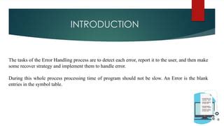 Compiler Design Error Handling PDF Programming Languages Computing