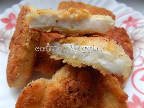 Жареный сыр в панировке | Receta