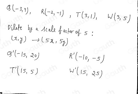 Solved Use The Graph At The Right Find The Vertices Of The Image Of