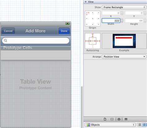Objective C Change Width Of SearchBar In A Tableview Stack Overflow