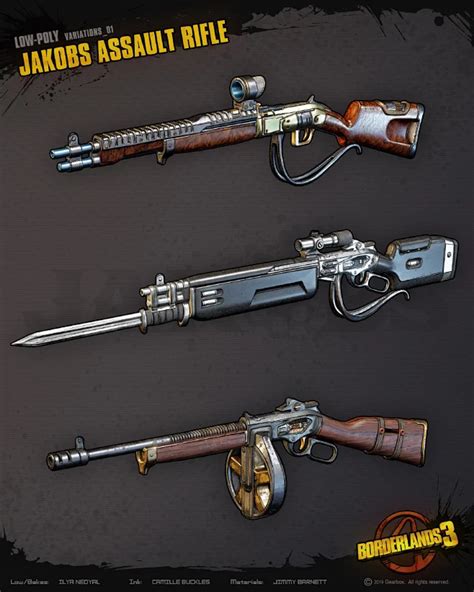 妈妈再也不用担心我不会设计枪械了《无主之地3》美术分享（枪械篇） 花瓣网