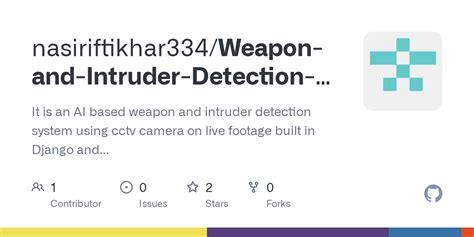 GitHub Nasiriftikhar Weapon And Intruder Detection Using CCTV Camera It Is An AI Based