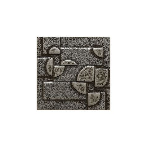 Eclipse Insert 2x2 Pewter Decorative Insert Pera Tile